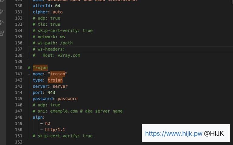 ClashX配置Trojan教程 - VPS攻略
